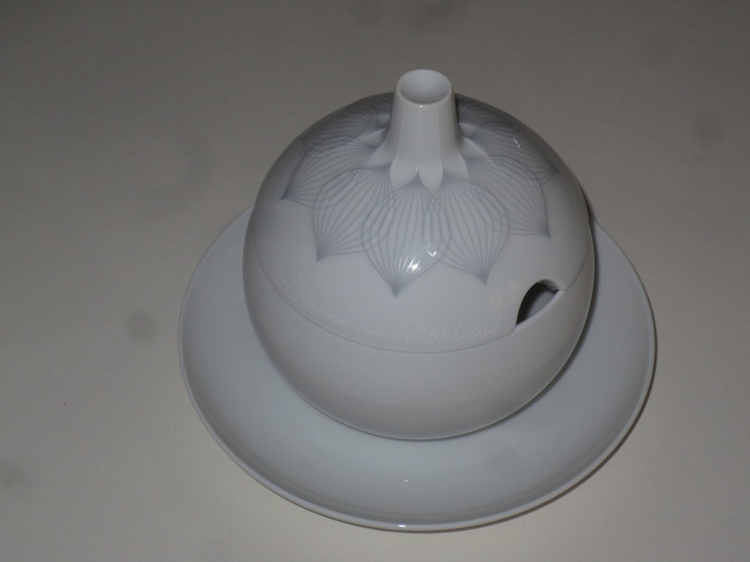Rosenthal Studio Linie White Lotus With Platinum Motif Condiment Bowl ...