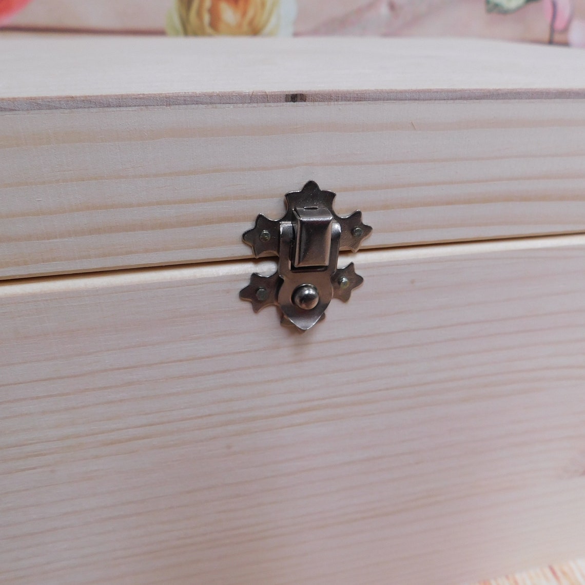 Lockable Wedding Guests Wish Post Box With Wreath Wooden With | Etsy UK