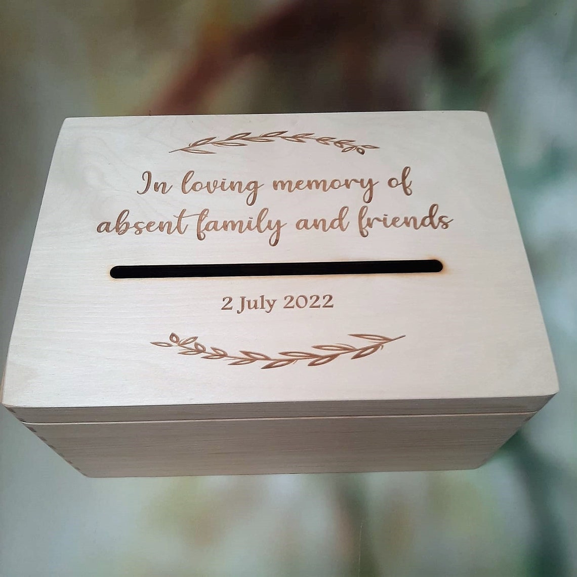 Large Lockable Wedding Card Box Funeral Card Box - Etsy