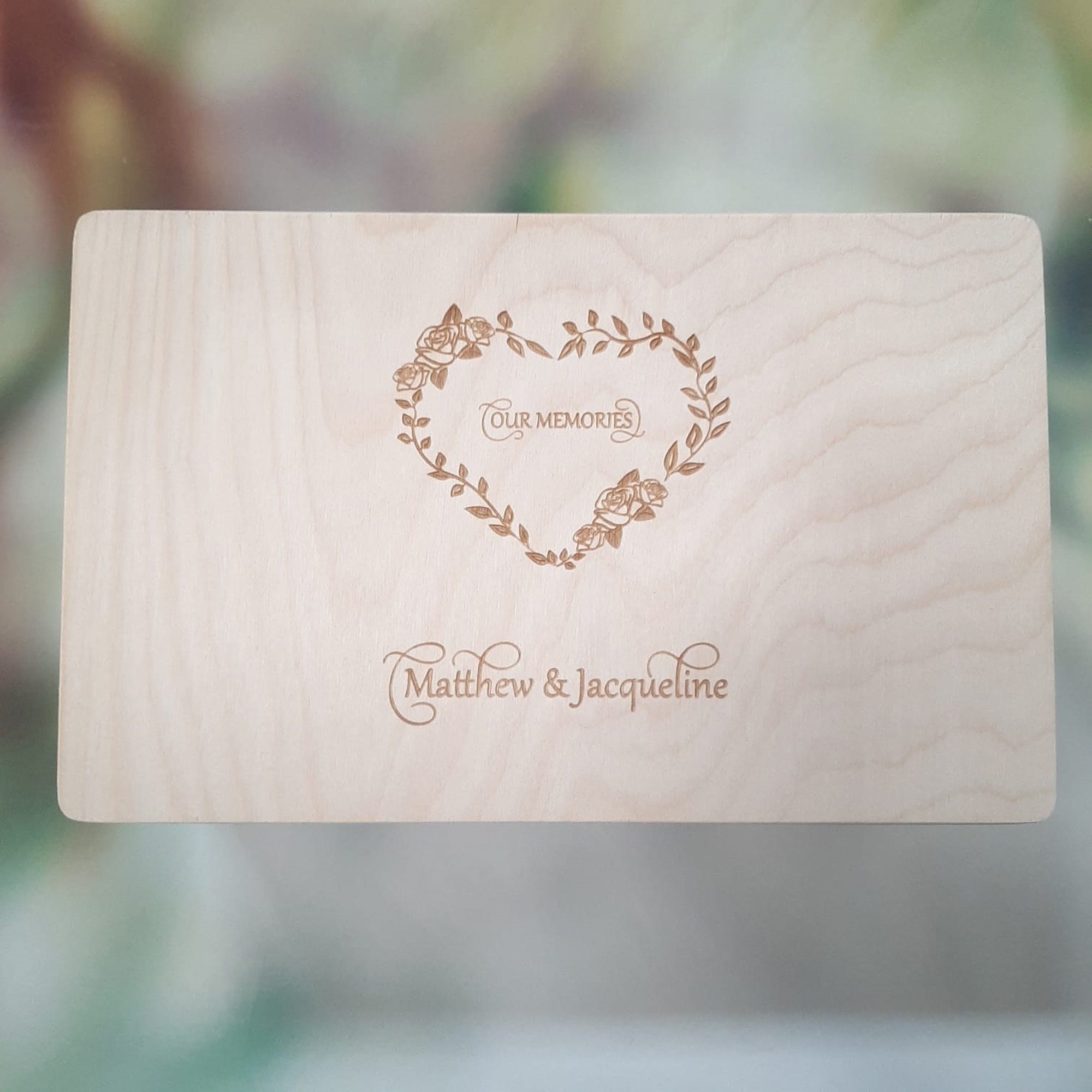 Wooden Memory Case Wedding Birthday Photos Memento - Etsy UK