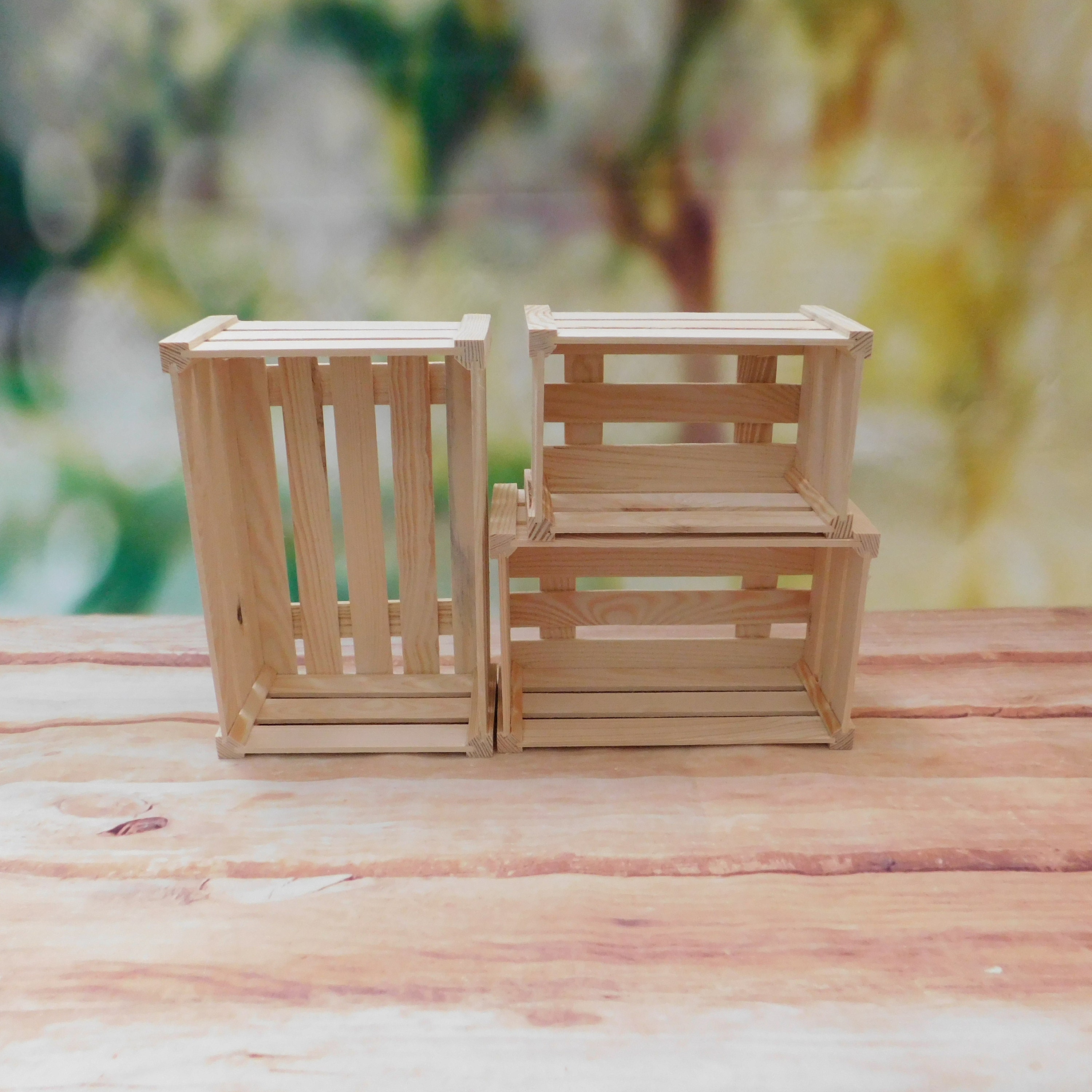 Wooden Open Lidless Crate Natural Untreated Plain Storage - Etsy UK