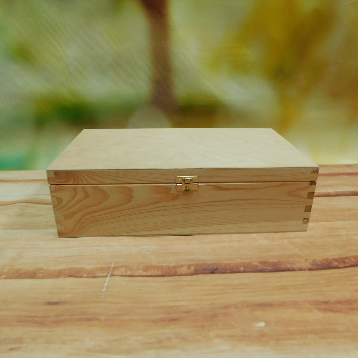 Blank Wooden Box With a Divider for 2 Wine Bottles Unpainted - Etsy