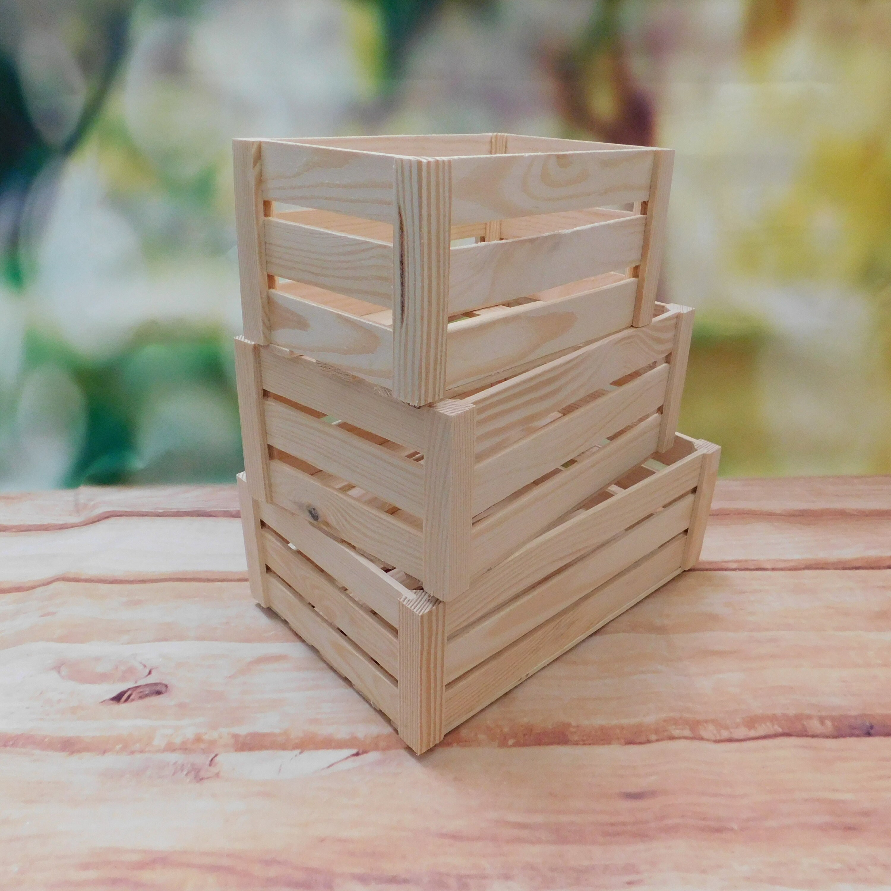 Wooden Open Lidless Crate Natural Untreated Plain Storage - Etsy UK