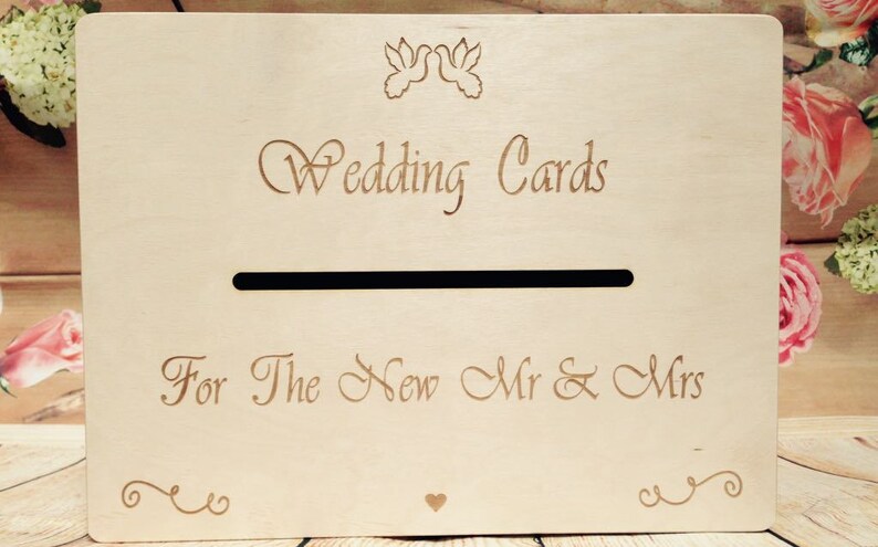 Lockable Wedding Guests Wish Post Box With a Key Wooden With - Etsy UK