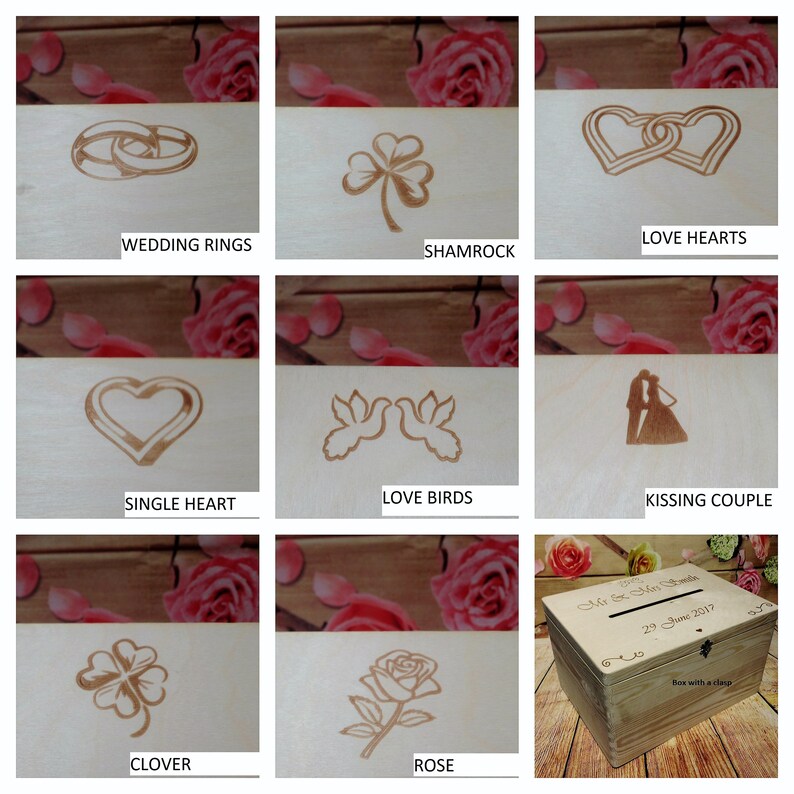 Lockable Wedding Guests Wish Post Box With a Key Wooden With - Etsy UK