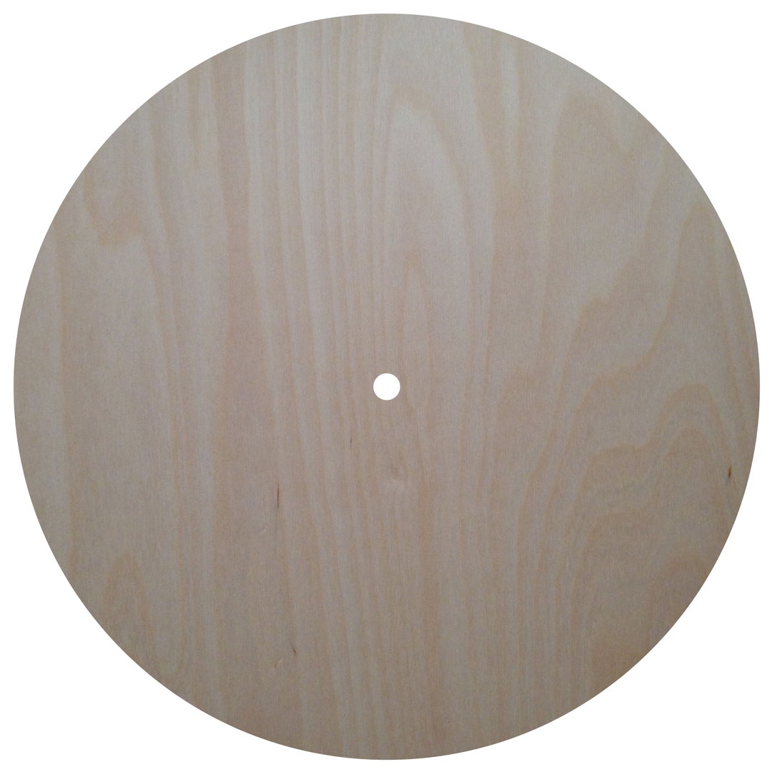 Custom Blank Wooden Clock Face Circle Round Ply Wood Wall Clock Laser ...