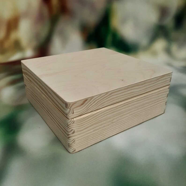 Plain Wooden Boxes Selection With Removable Dividers Tray | Etsy UK