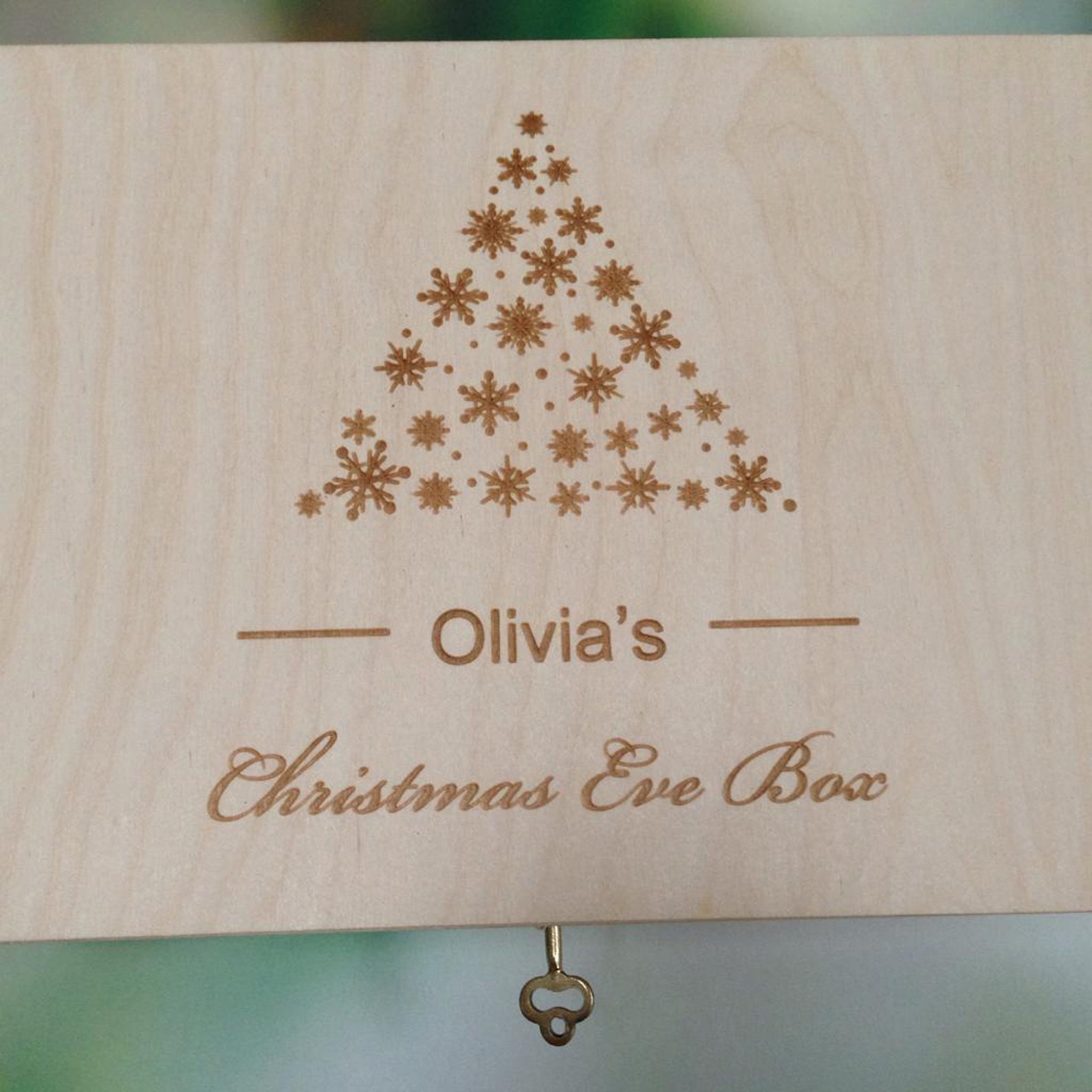 Lockable Christmas Eve Box With Key Personalised Wooden Box - Etsy