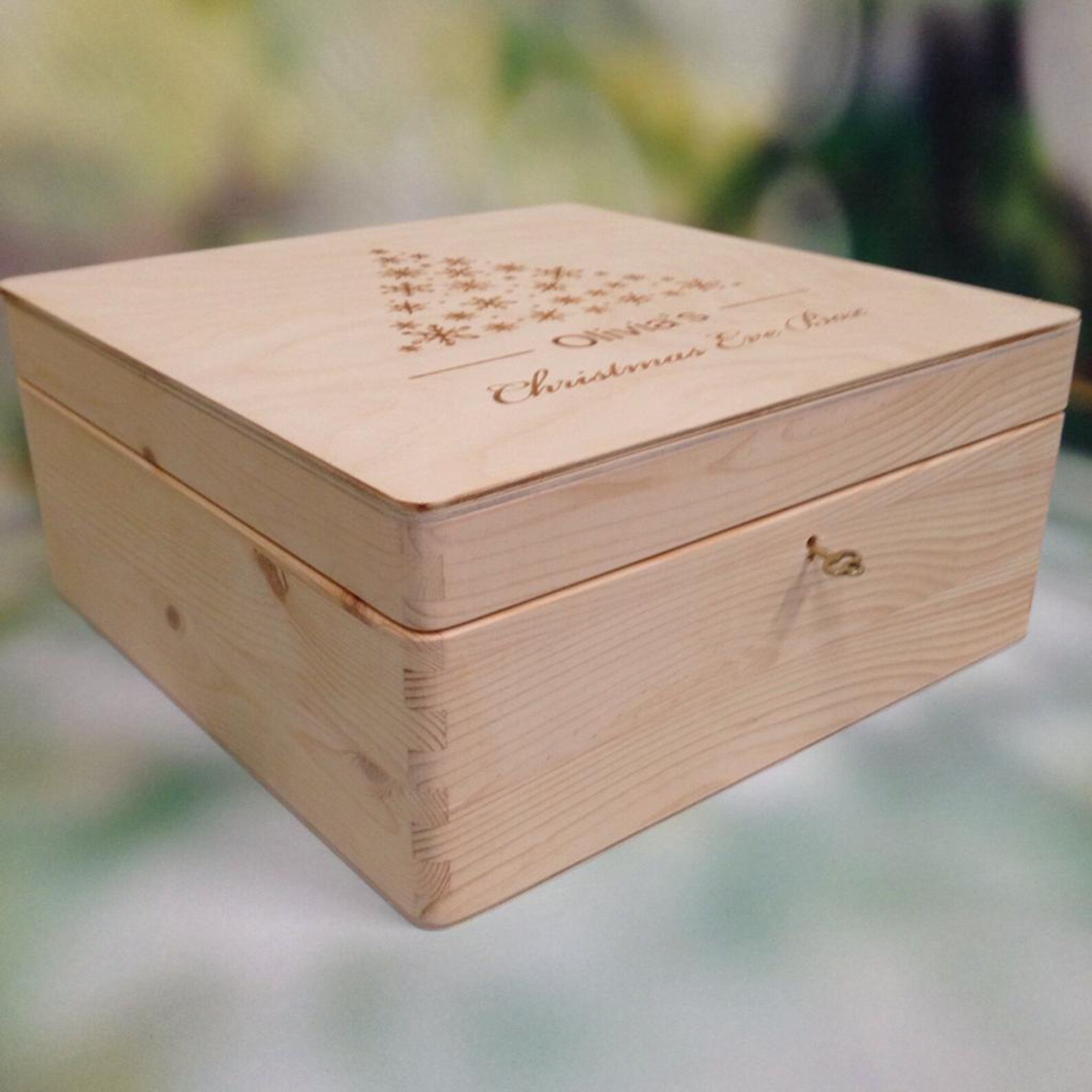Lockable Christmas Eve Box With Key Personalised Wooden Box - Etsy