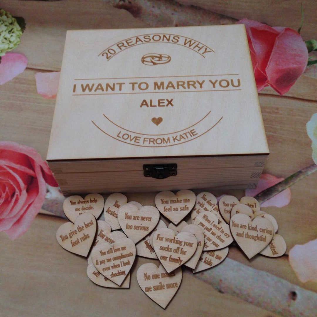 20 Reasons Why I Want to Marry You Heart Tags Day Before - Etsy