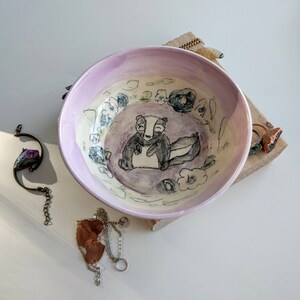 Cute Skunk Ring Dish, Whimsical Woodland Buddy Jewelry Storage, Lilac ...