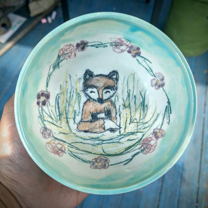 Handmade Ceramic Fox Ring Dish Whimsical Woodland Buddy - Etsy