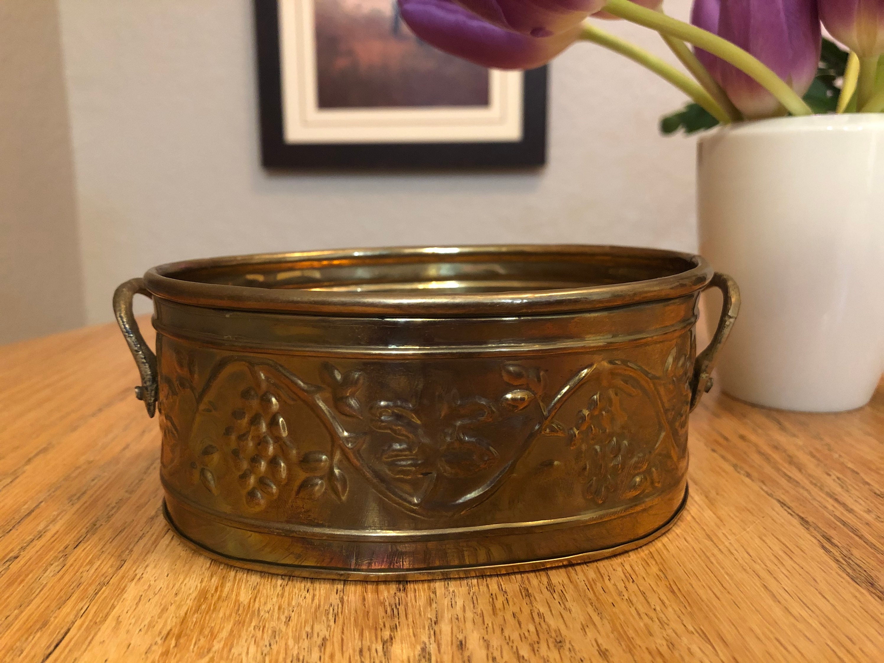 Outdoor & Gardening Embossed Planter Floral Display Antique,Silver ...