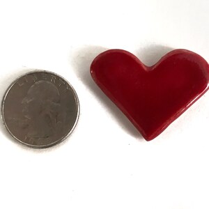 Ceramic Heart. Red Heart Charm. Essential Oil Diffuser. Bridal Shower ...