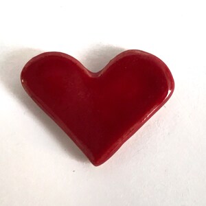 Ceramic Heart. Red Heart Charm. Essential Oil Diffuser. Bridal Shower ...