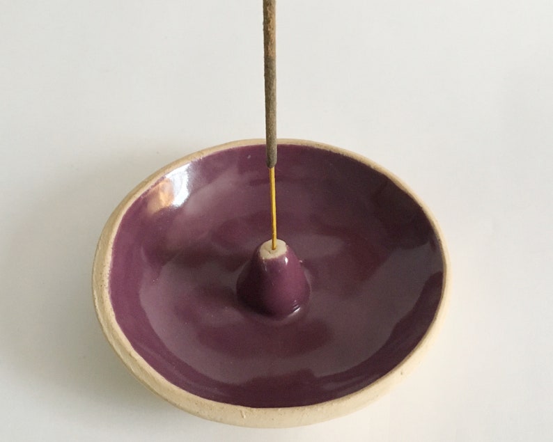 Glossy Ceramic Incense Holder. 2 Sizes. 5 Glaze Colors. Stick | Etsy