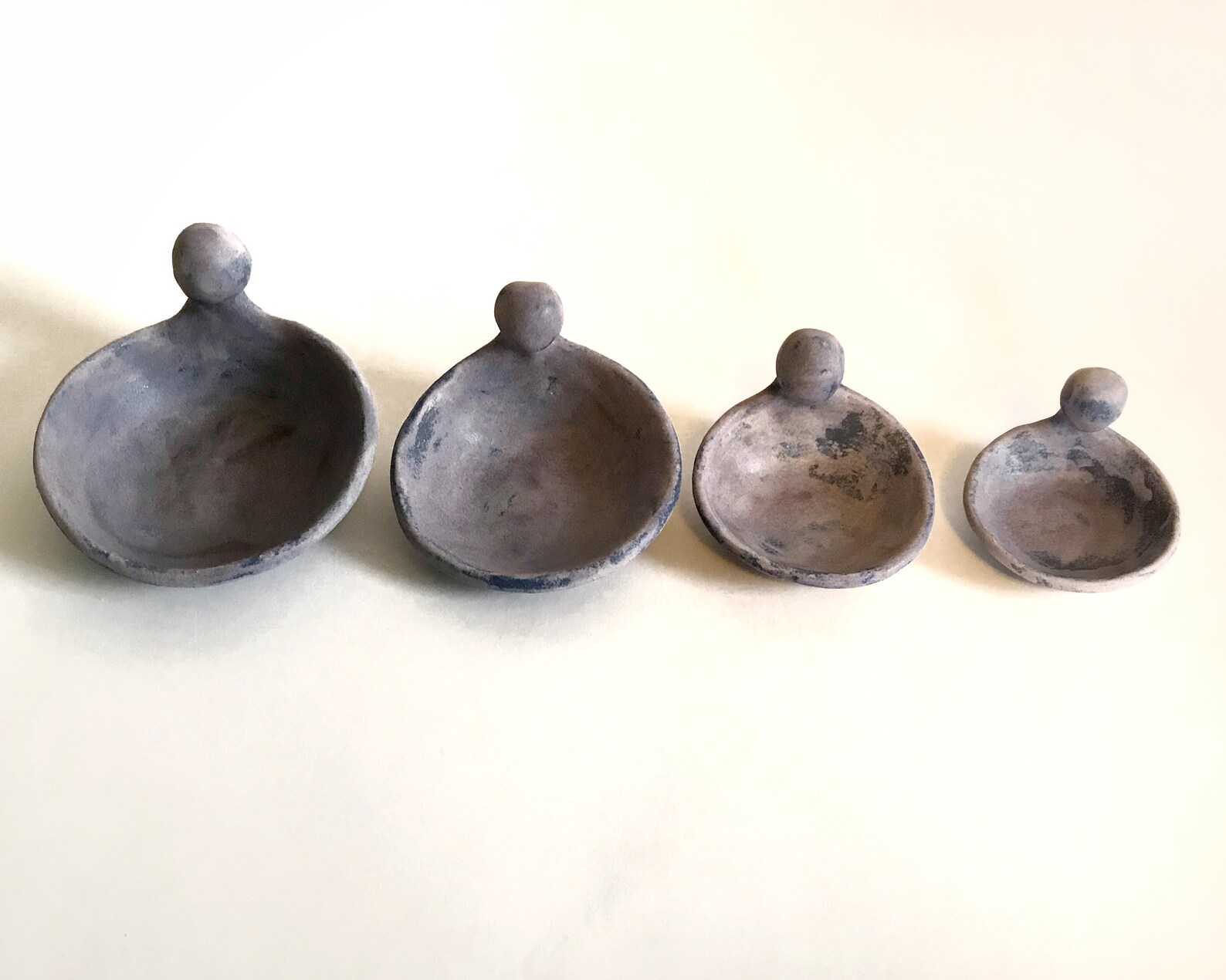 Set of 4 Ceramic Nesting Bowls. Functional Goddess Art Stoneware ...