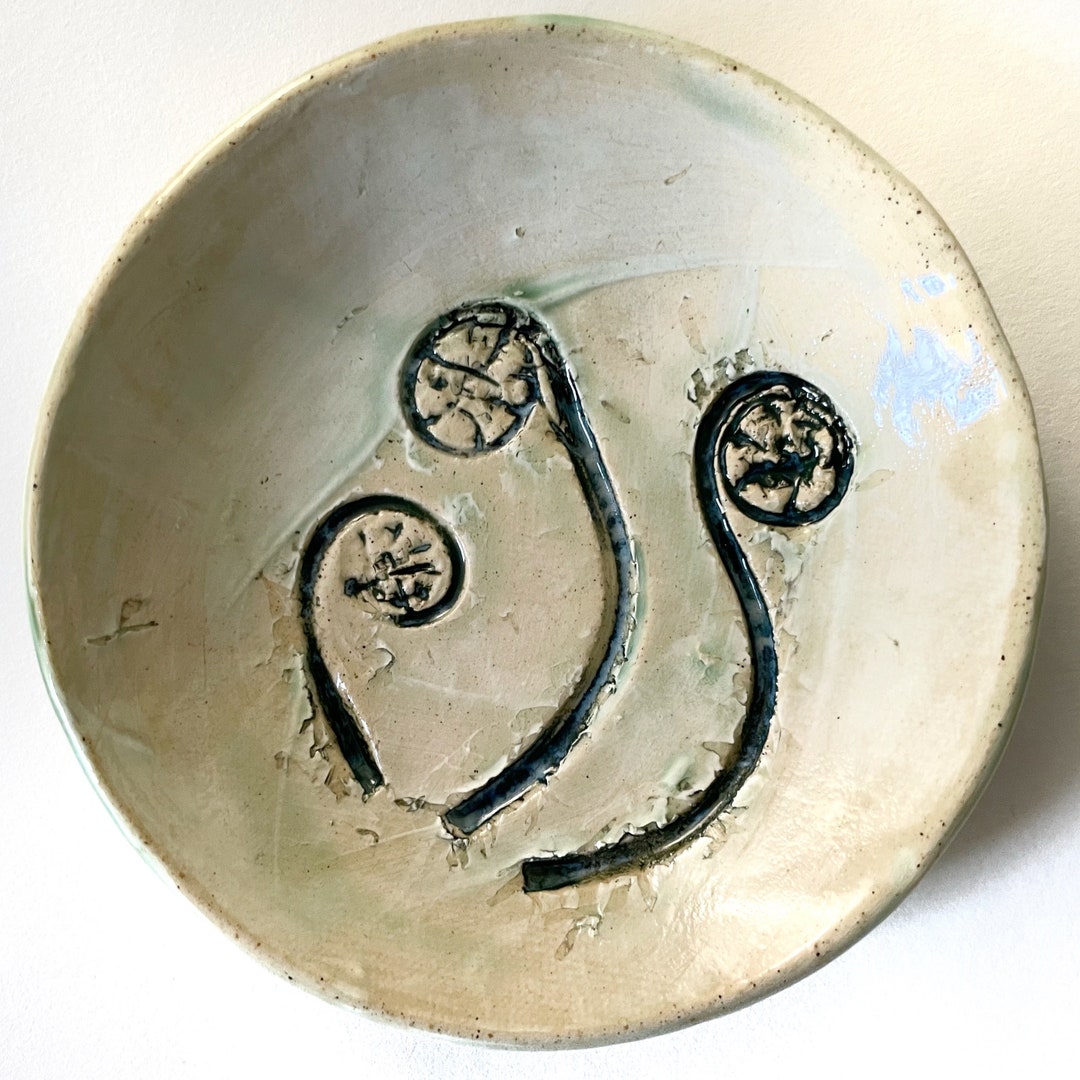 Fiddlehead Fern Ceramic Dish: Handmade Soap/jewelry/spoon Rest - Etsy