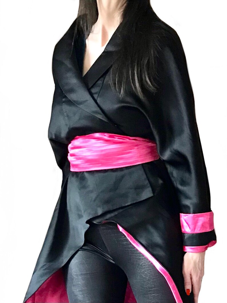 Burlesque Showgirl Vegas Dance Stage Tailcoat Tuxedo Suit / Hot Pink ...