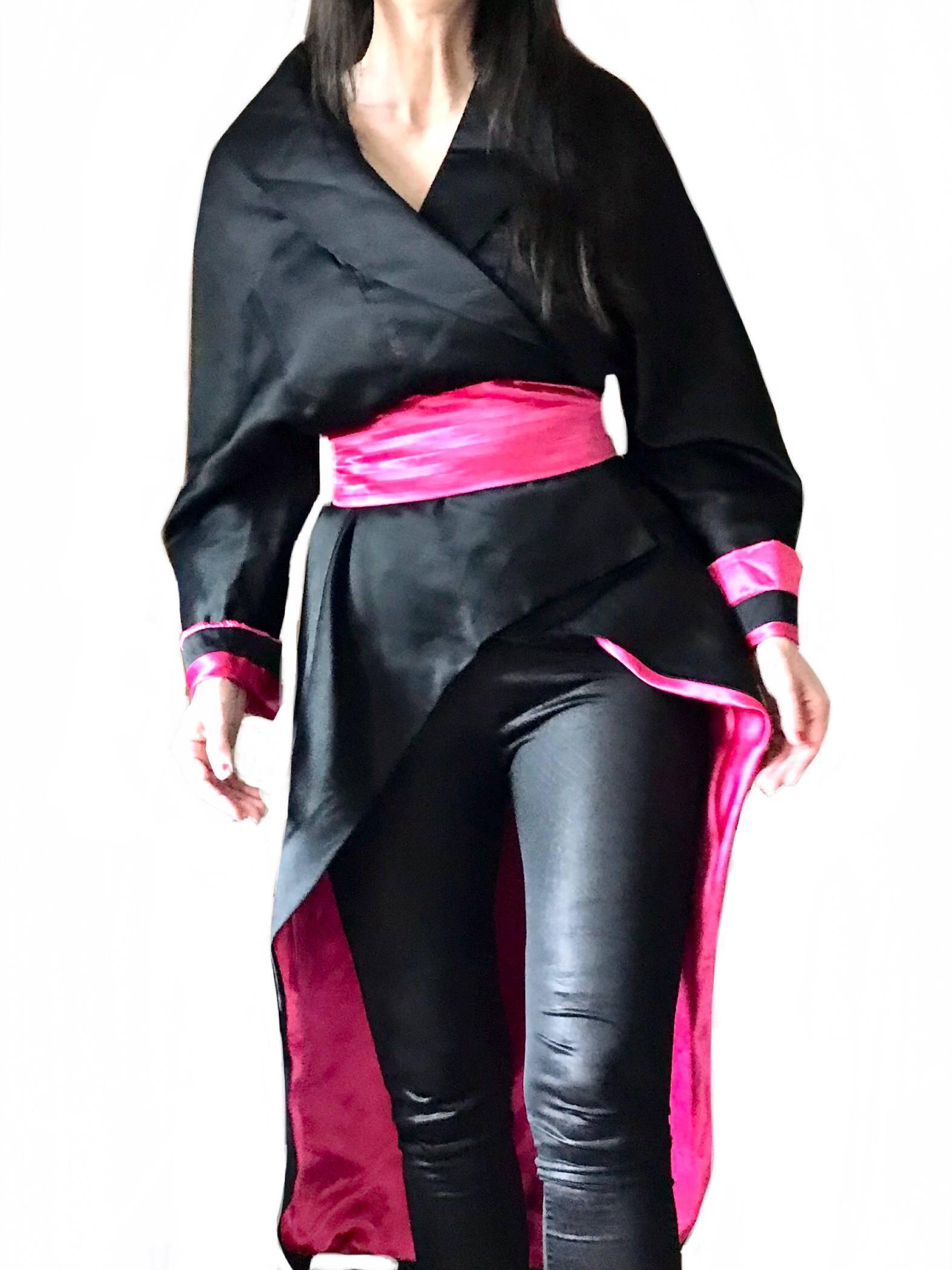Burlesque Showgirl Vegas Dance Stage Tailcoat Tuxedo Suit / Hot Pink ...