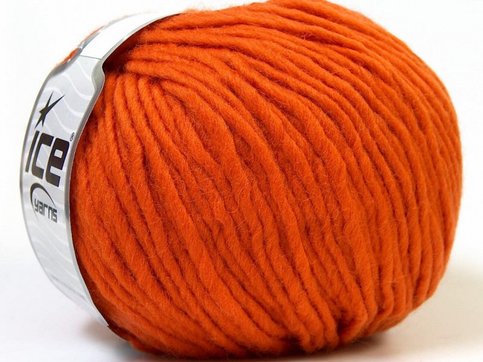 Orange Yarn 100% Wool, Filzy Winter Knit Wool Yarn, Bulky, 1 Skein 100 ...