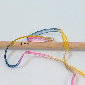 YARN, Knitting Ribbon Yarn, Bari ICE Ribbon Yarn, 1 Skein 50 Gr, Craft ...