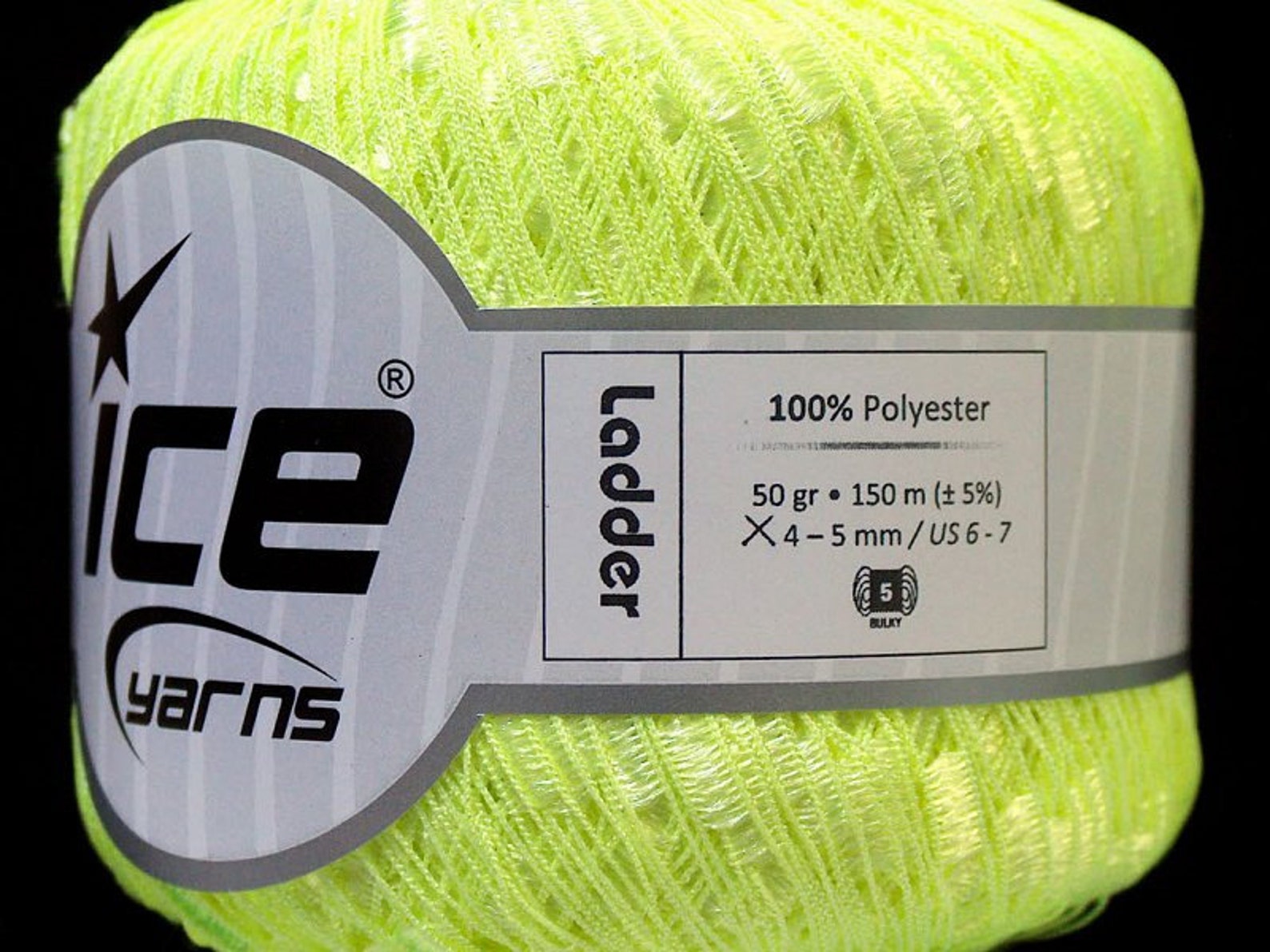 Ladder Phosphoric Yellow Trellis 1 Skein 50 Gr | Etsy