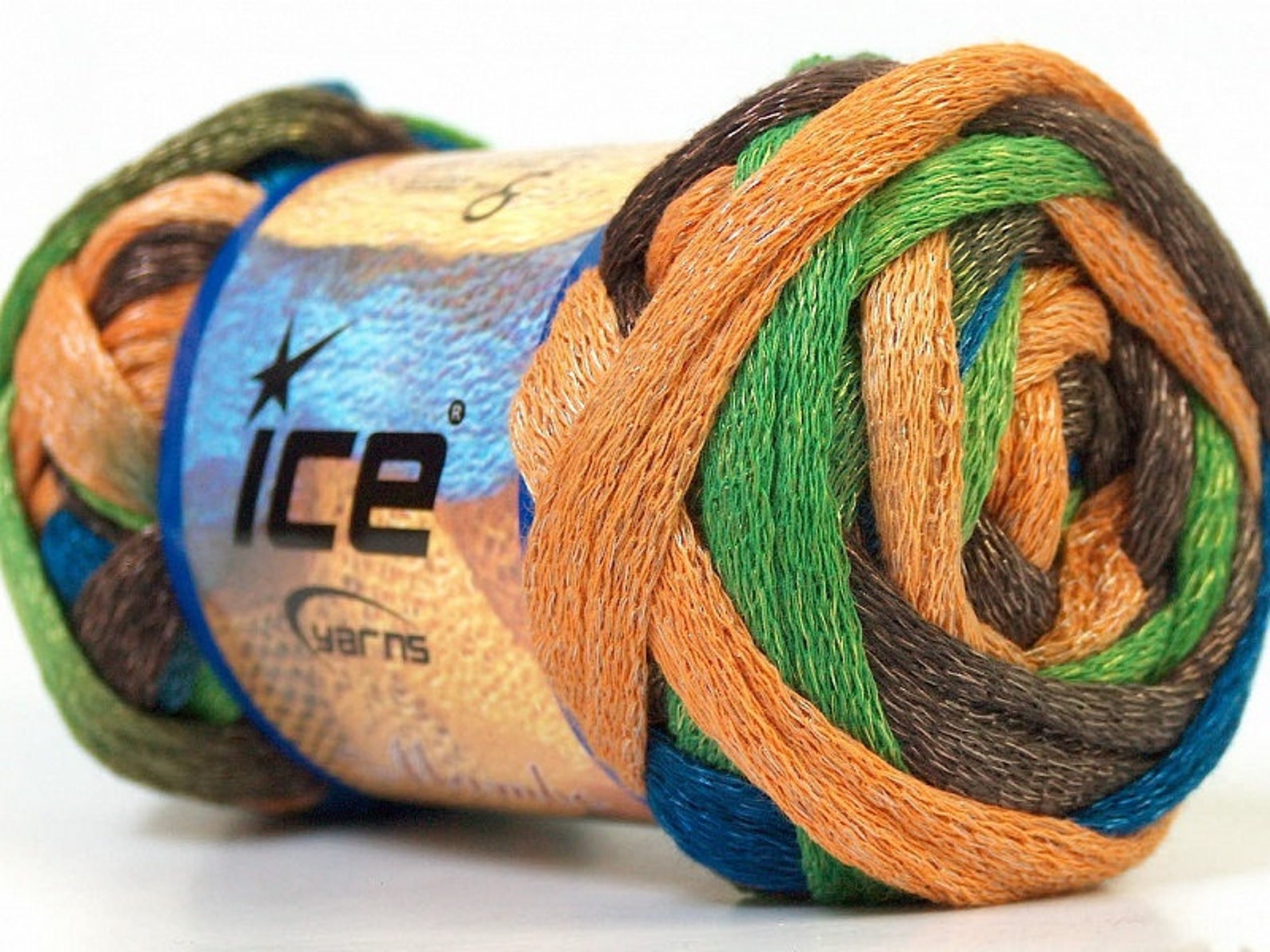 Knitting Ruffle Scarf Yarn ICE Mambo Cotton Summer Scarf Yarn - Etsy