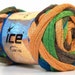Knitting Ruffle Scarf Yarn, ICE Mambo Cotton Summer Scarf Yarn Colorful ...