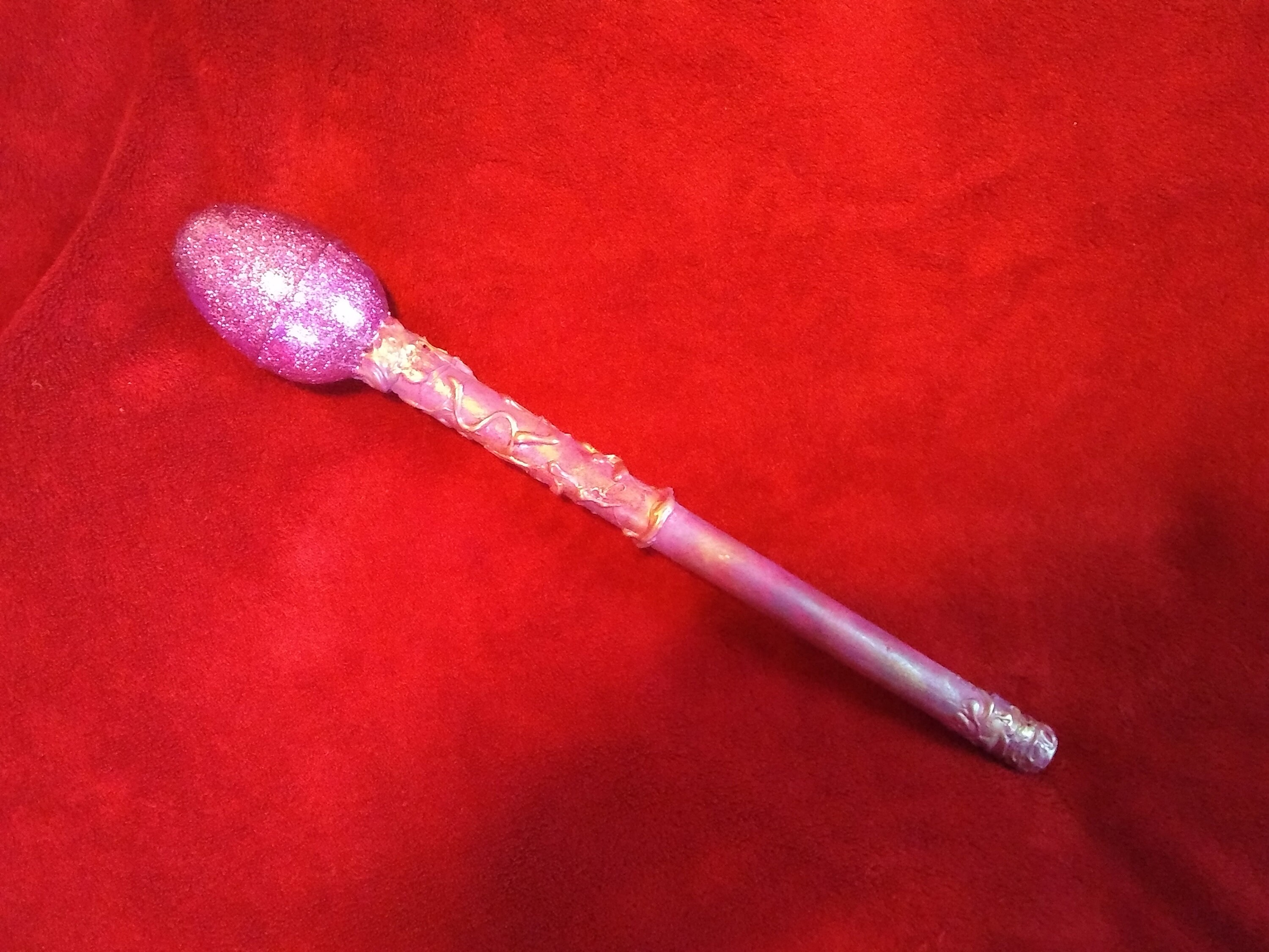 Pink and Gold Warrior Scepter | Etsy