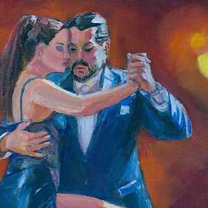 Tango Romantico POSTER or PRINT Tango Art Dance Art CANVAS Tango ...