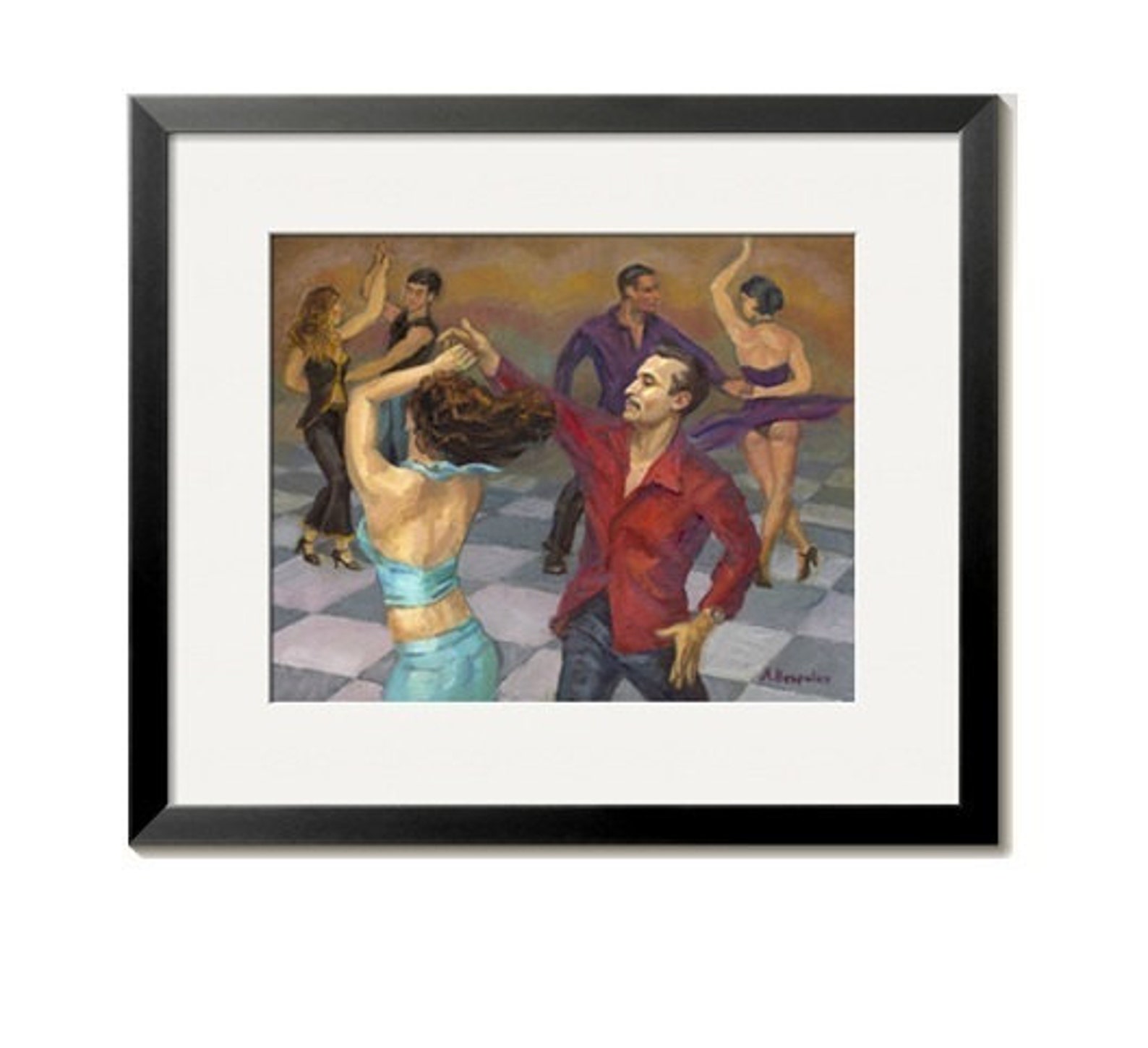 Salsa Dance Art Print – "smooth Salsa" Poster or Canvas - Etsy