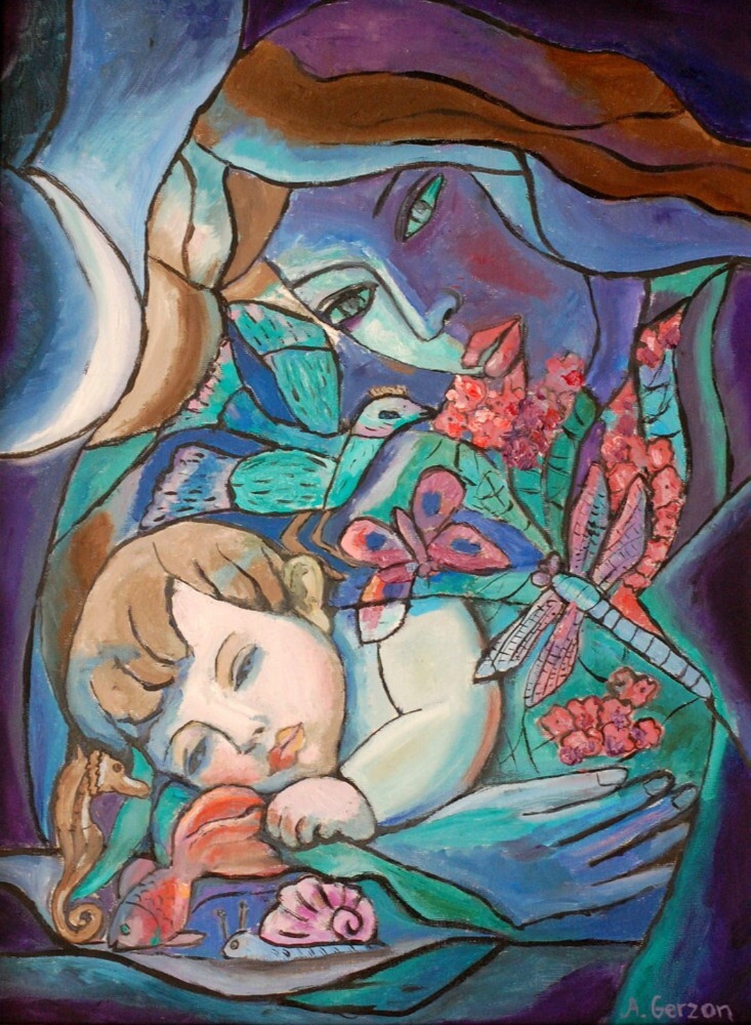 Nursery Art Print, 8 X 10 Children's Art Matted PRINT, Gift for ...