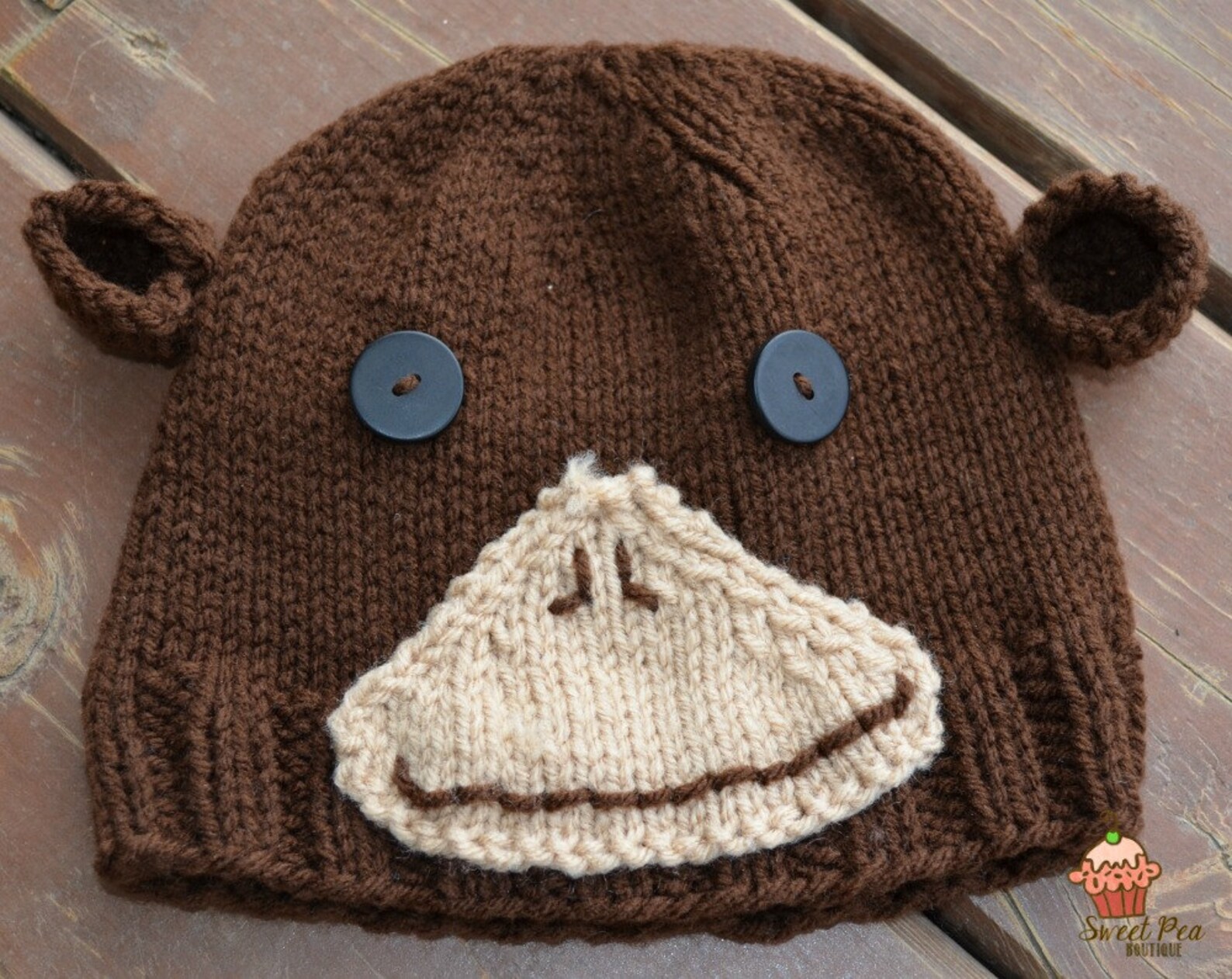 Hand knit Monkey hat ALL Sizes Baby Toddler Child Teen | Etsy