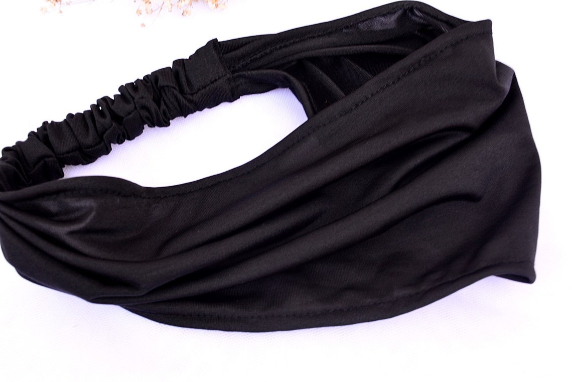 Black Turban, Running Turban, Yoga Turbans, Turban Black, Workout ...