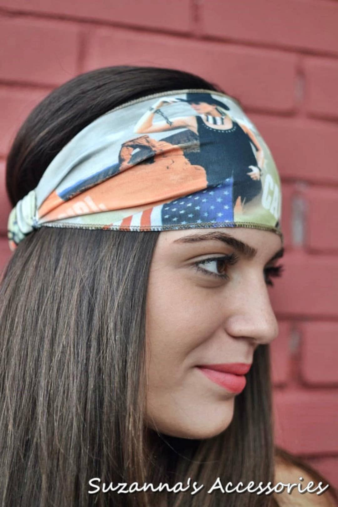 Elastic Jersey Headband USA Turban, Bandana Elastic Fitness Headband ...