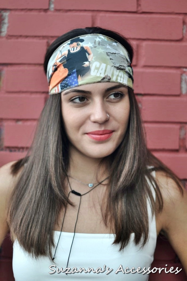 Elastic Jersey Headband USA Turban, Bandana Elastic Fitness Headband ...