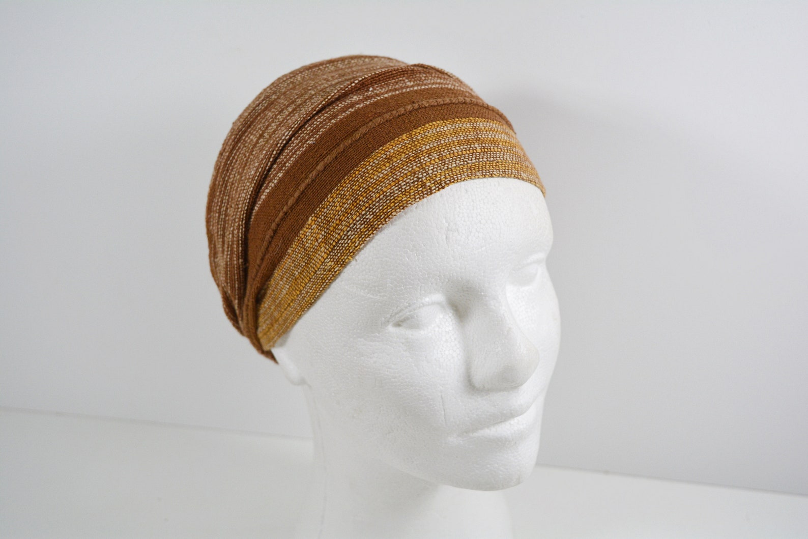 Brown Camel Rustic Stile Headband Linen Head Band, Running Vintage ...