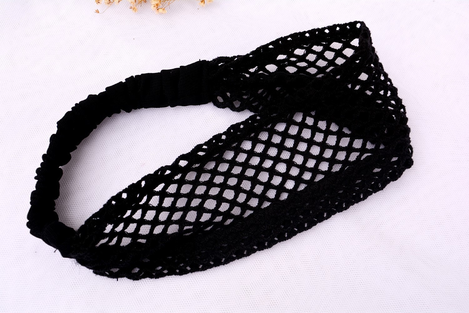 Head Bands Black Headbands Net Headband Alternative - Etsy Canada