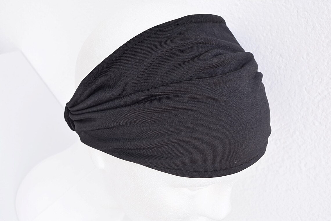 Black Turban, Running Turban, Yoga Turbans, Turban Black, Workout ...