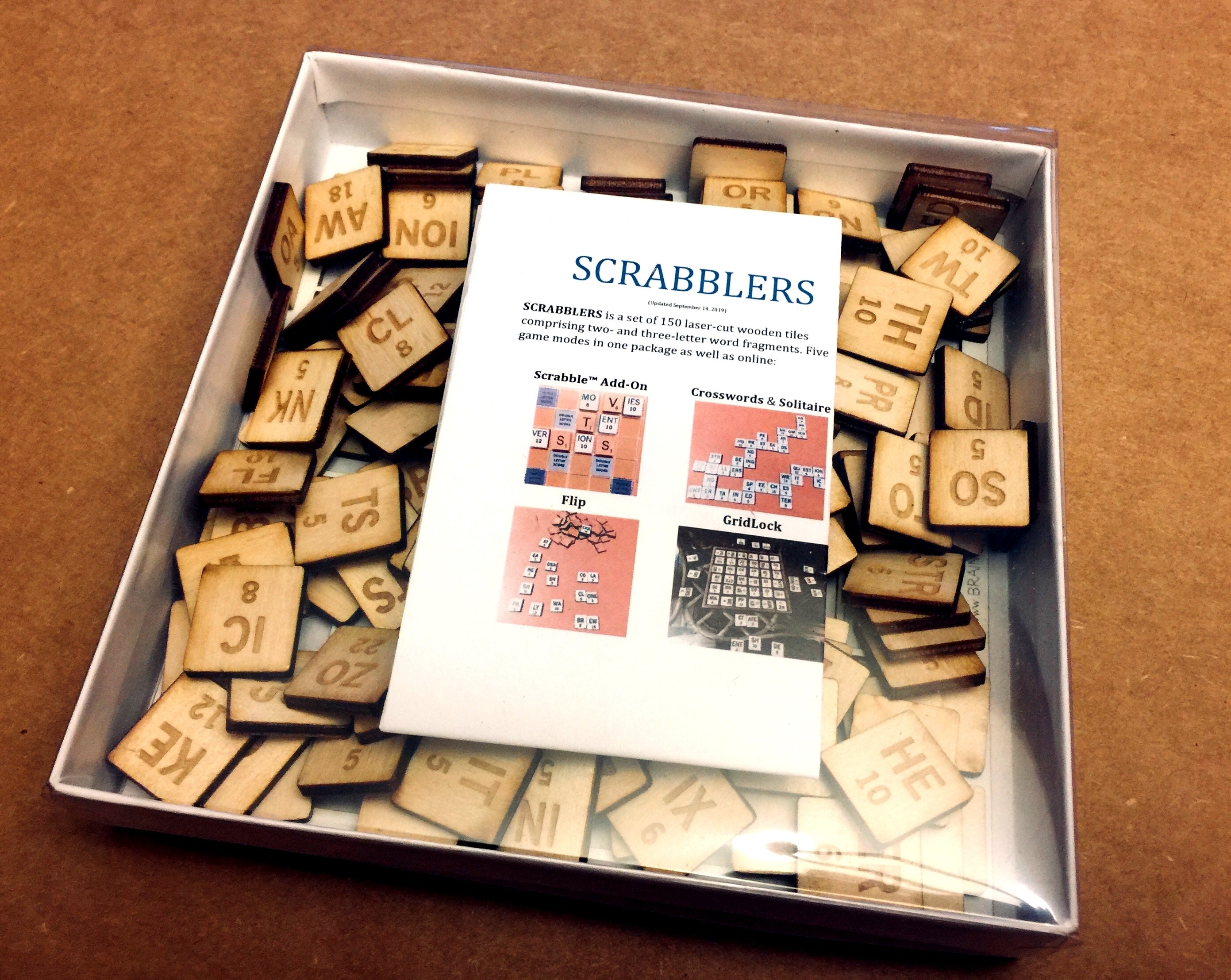 Scrabblers - Scrabble® Booster Add-on Accessory | Extra 2- and 3-letter ...