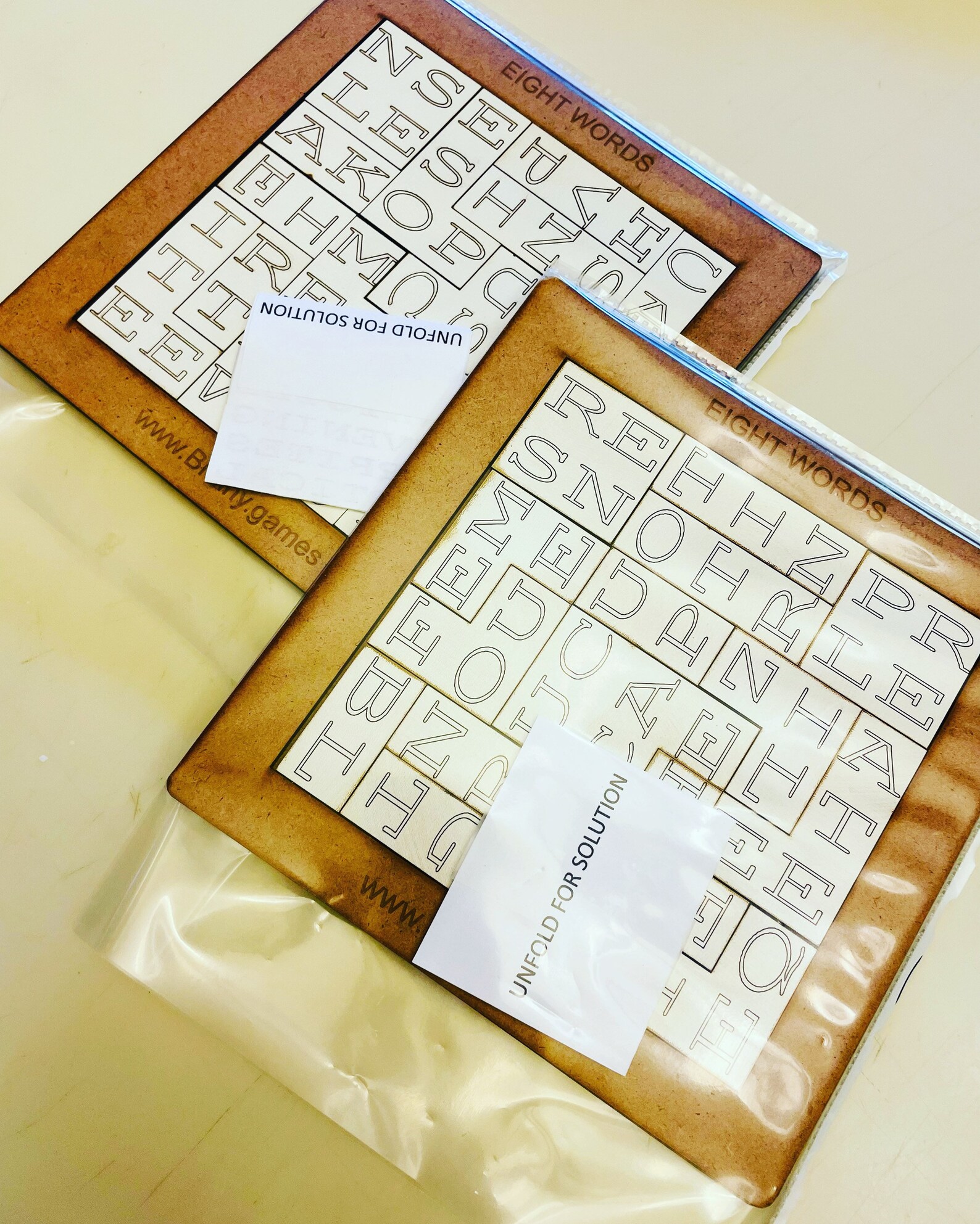 Word Puzzle Brainteaser Words in Trays Coffee Table Games - Etsy Canada