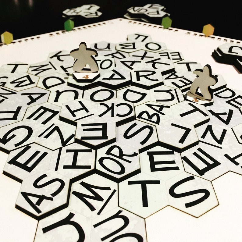 Hexagonal Word Search Spelling Game - Etsy