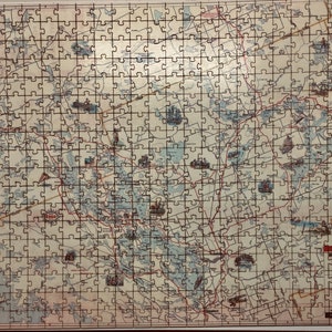 1949 Vintage Muskoka Map Puzzle and Board Game - Etsy Canada