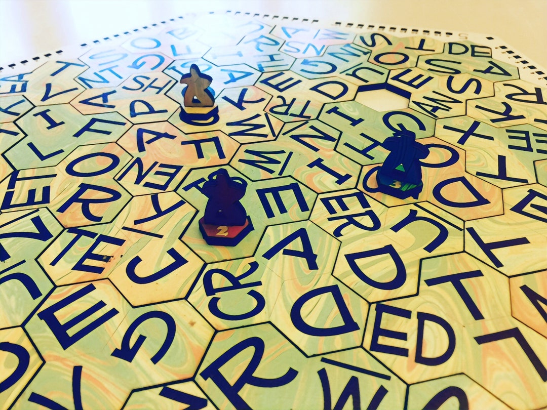 Hexagonal Word Search Spelling Game - Etsy