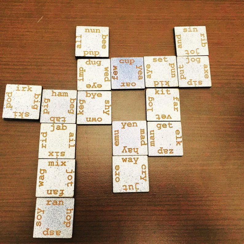 Three-Letter Words Game Pair Three Word Association Game | Etsy