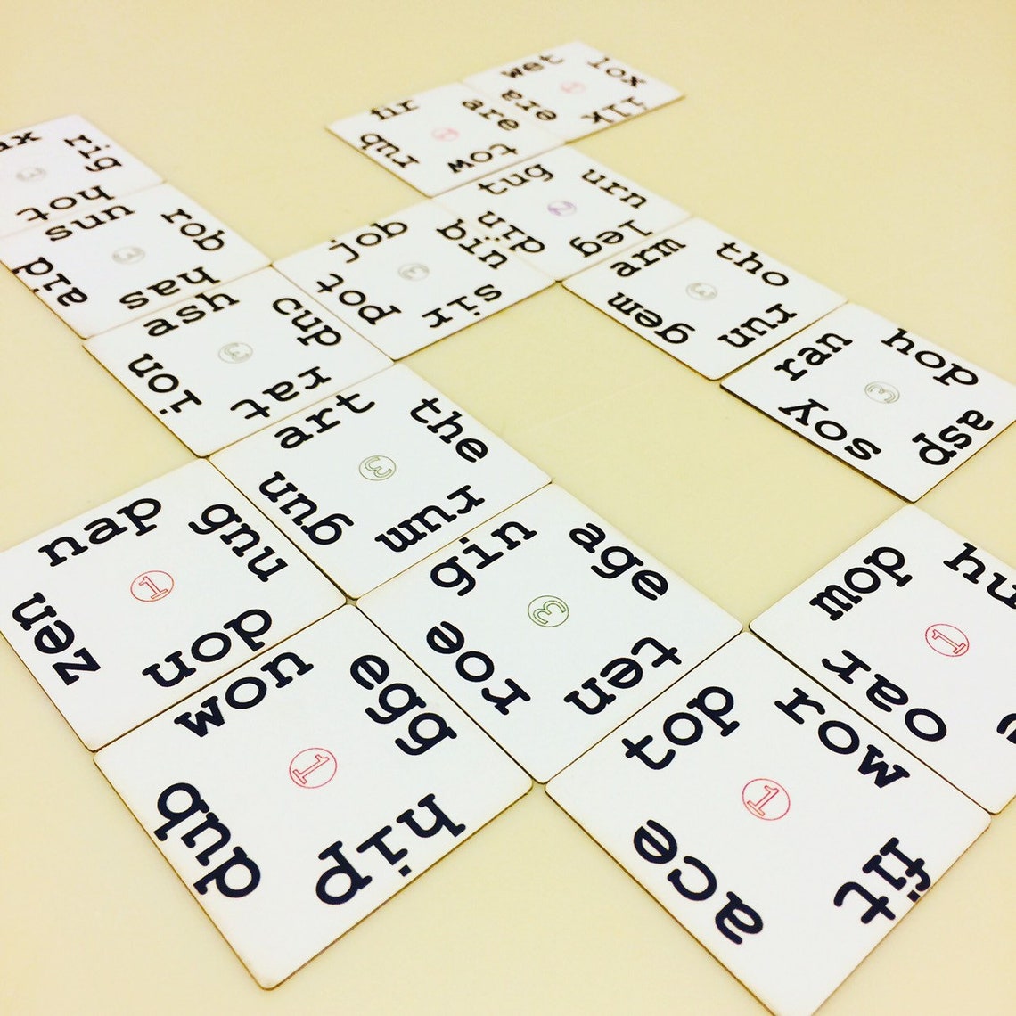 Three-Letter Words Game Pair Three Word Association Game | Etsy