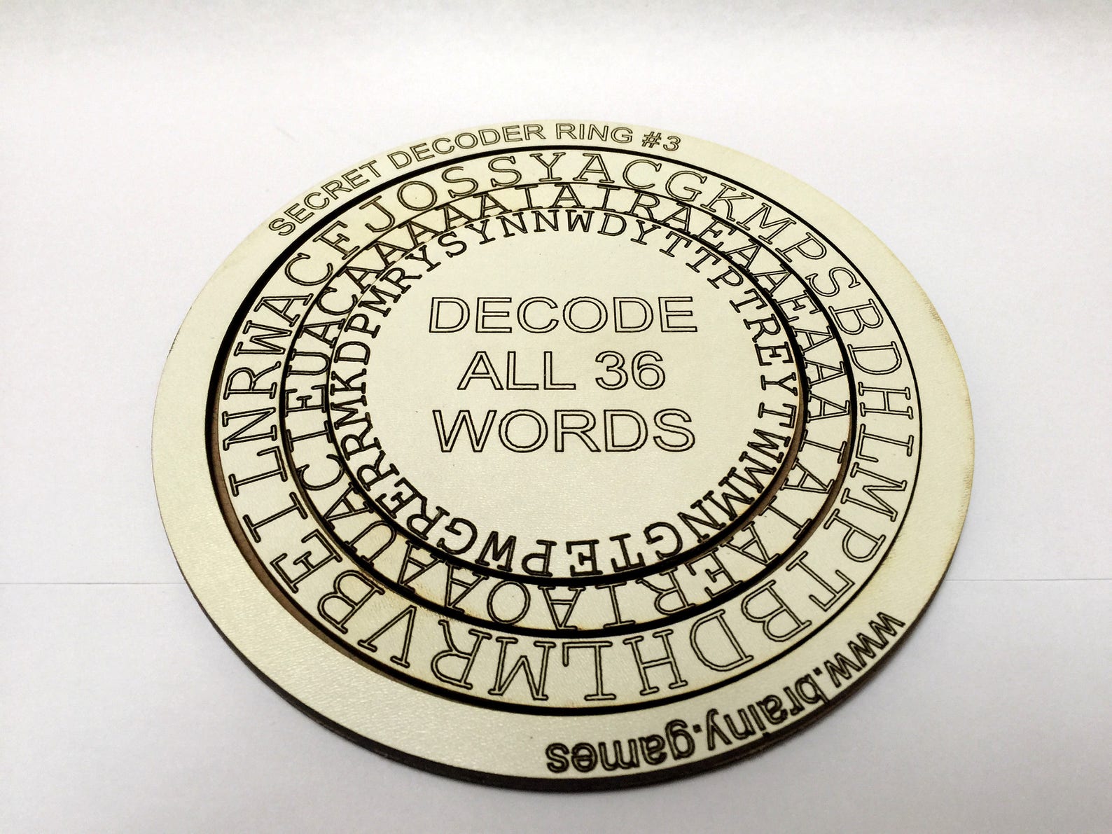 Secret Decoder Rings Tactile Laser-cut Literacy Games | Etsy