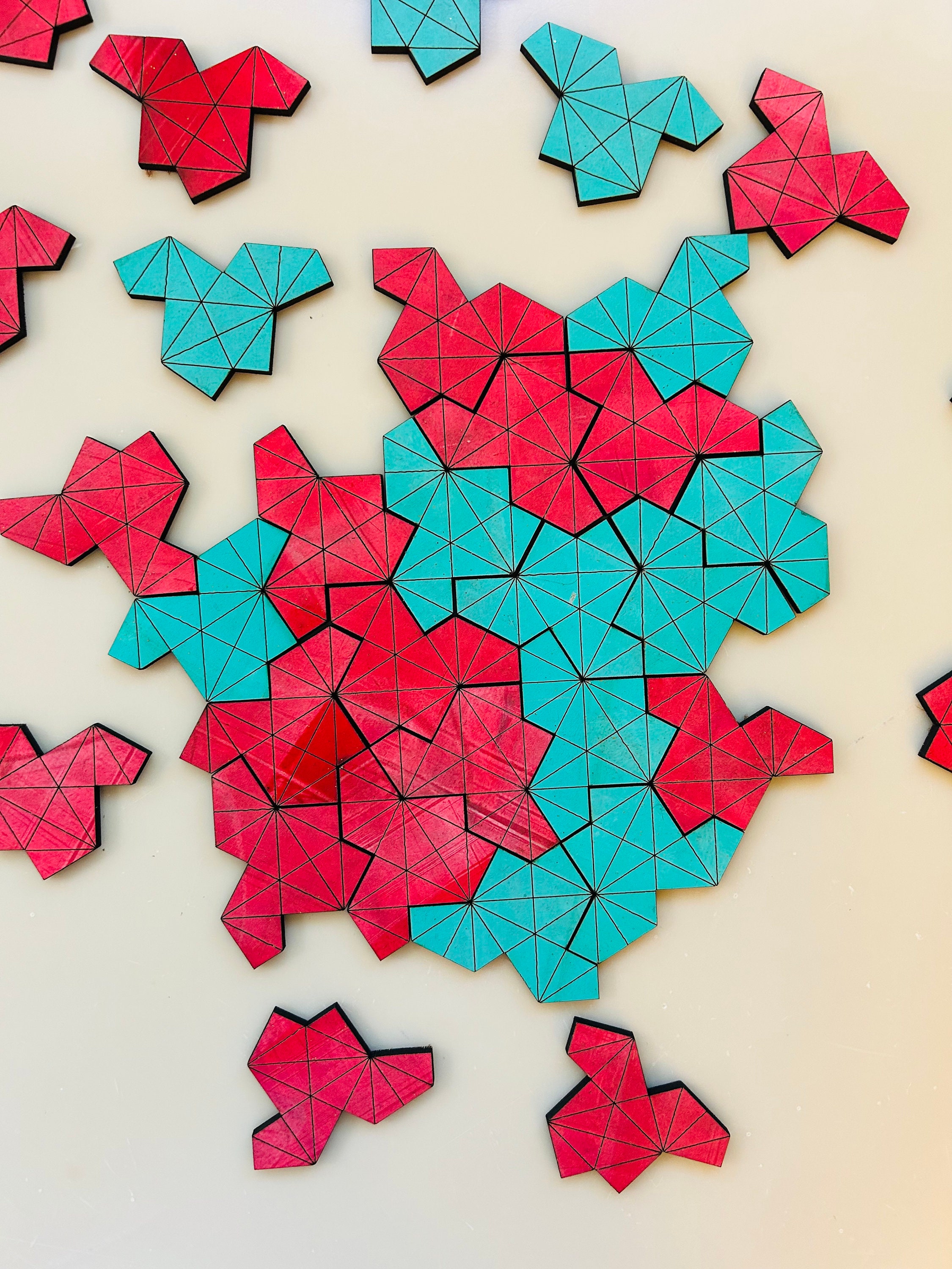 Lasercutting Files for Aperiodic Einstein Hat Polykite Tiles - Etsy