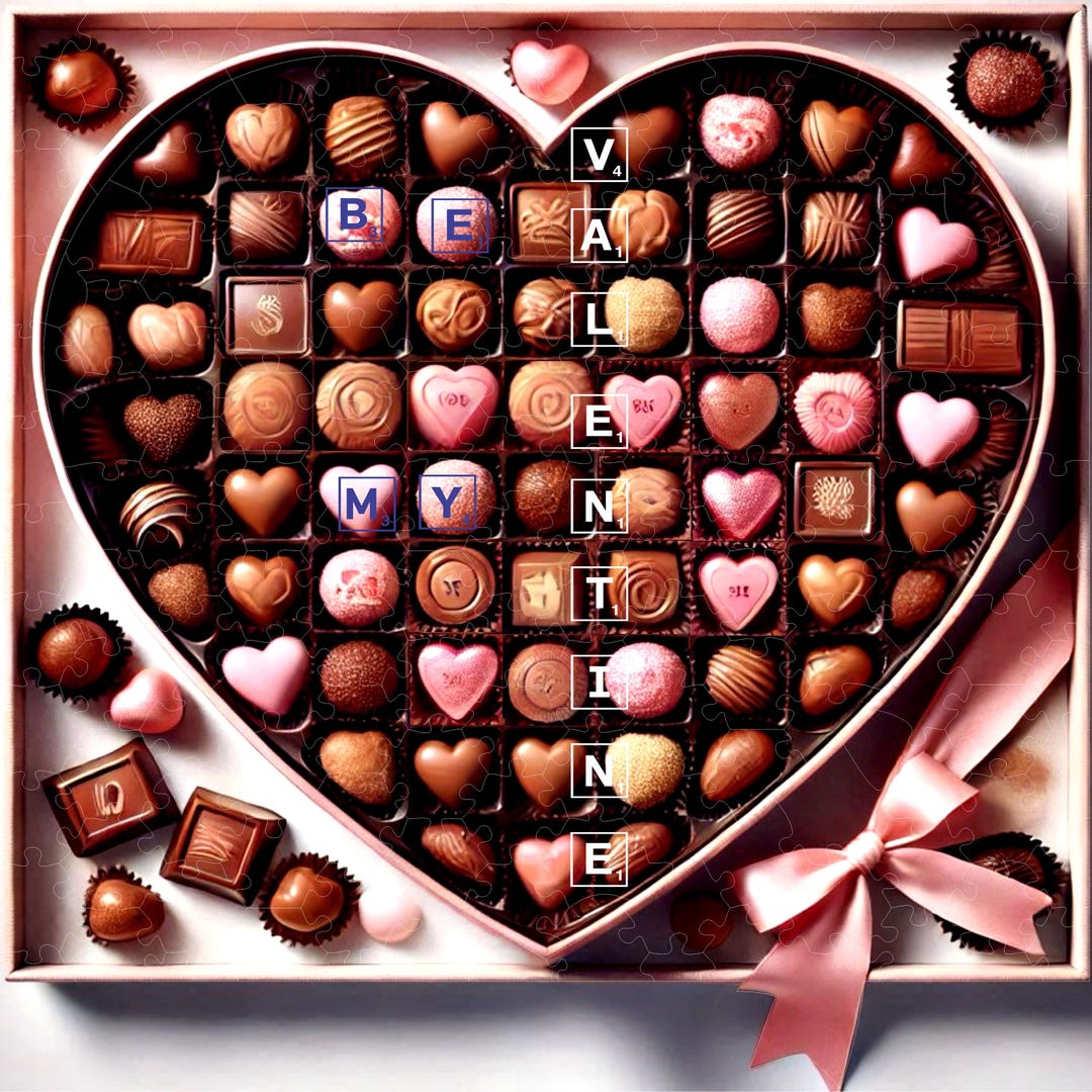 Personalized Chocolates in Box Puzzles Two Puzzles in One. - Etsy